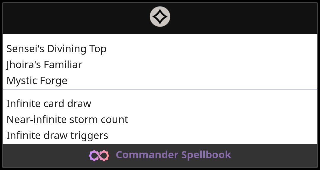 Sensei's Divining Top | Jhoira's Familiar | Mystic Forge