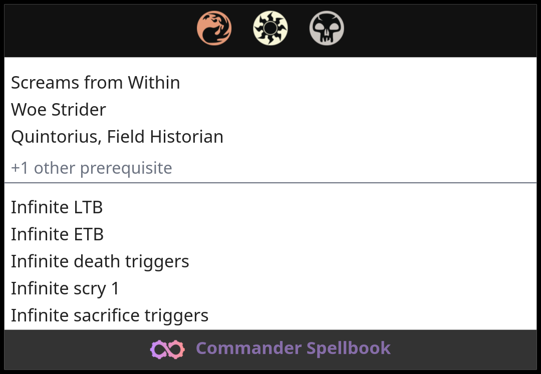 Screams from Within | Woe Strider | Quintorius, Field Historian