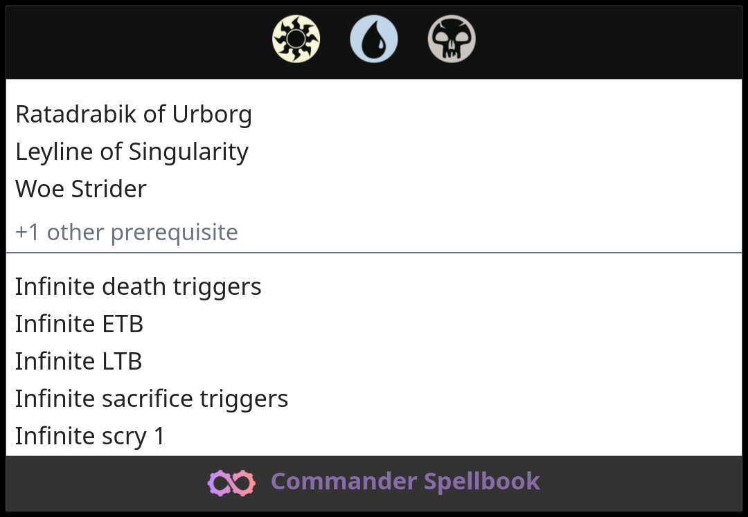 Ratadrabik of Urborg | Leyline of Singularity | Woe Strider