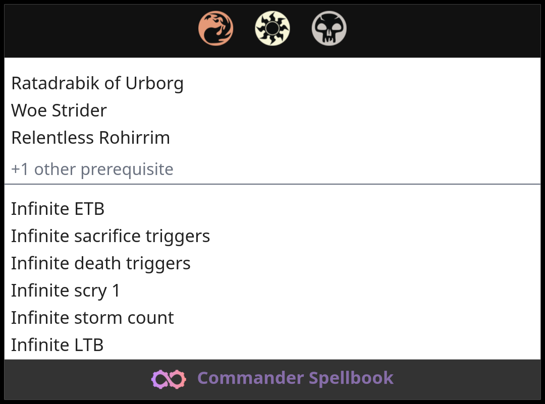 Ratadrabik of Urborg | Woe Strider | Relentless Rohirrim