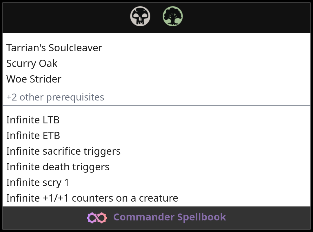 Tarrian's Soulcleaver | Scurry Oak | Woe Strider