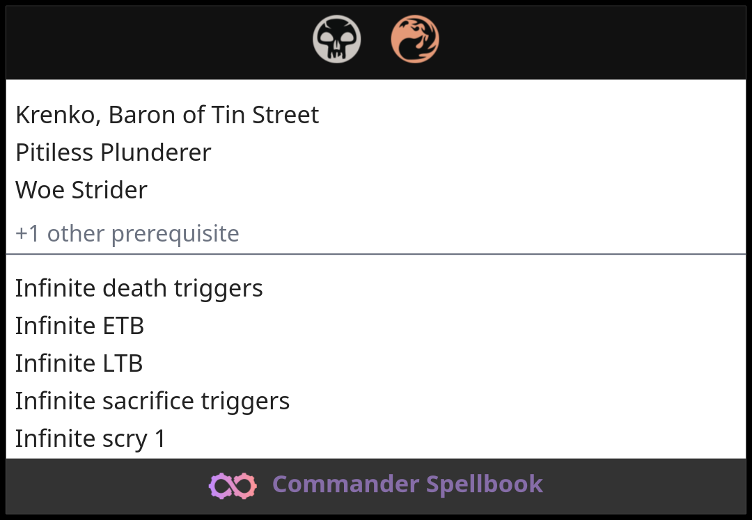 Krenko, Baron of Tin Street | Pitiless Plunderer | Woe Strider